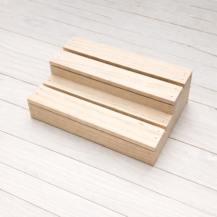 Wooden Two Tier Display Stand – The Wooden Box Shop