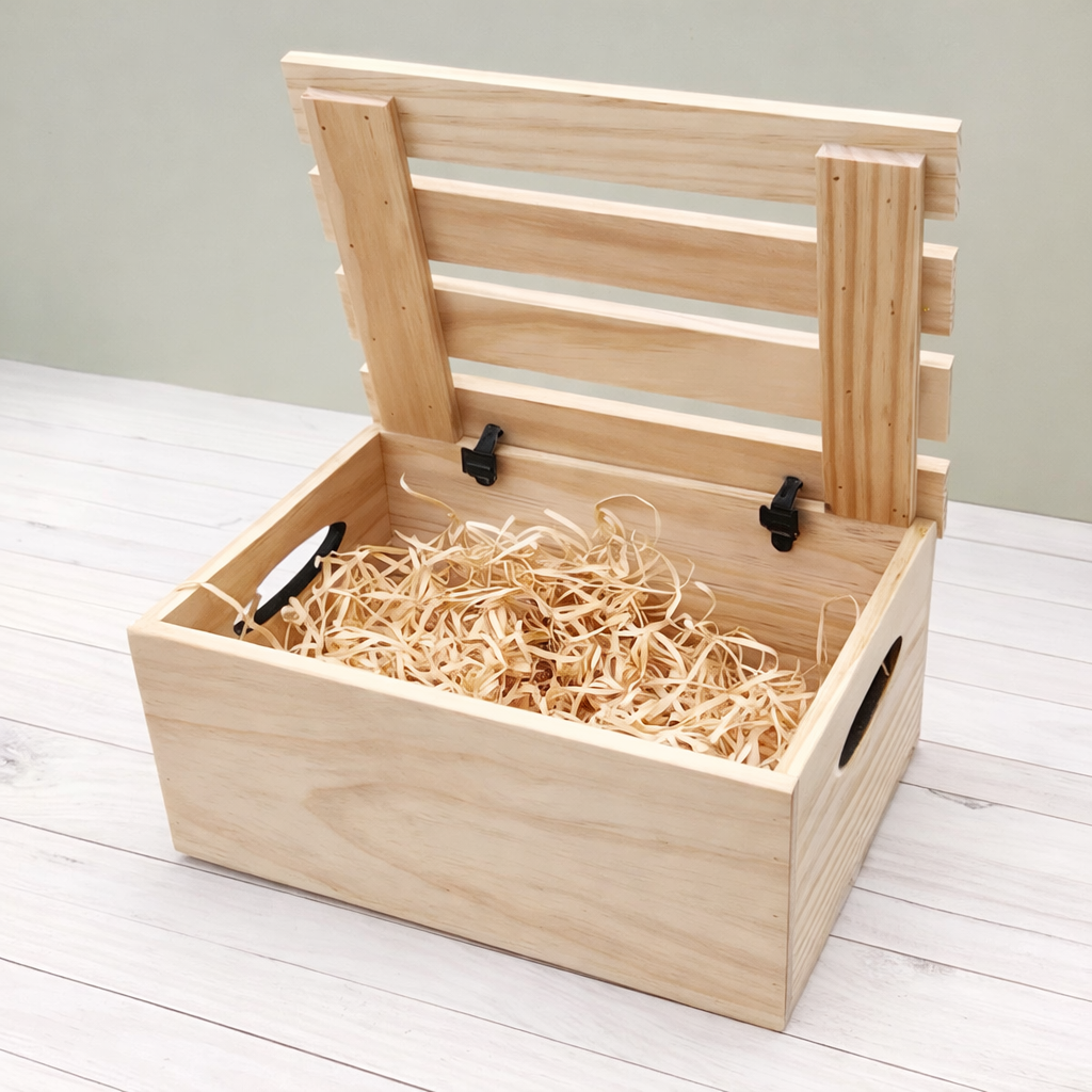 Wooden Hamper Crate (Blank) – The Wooden Box Shop